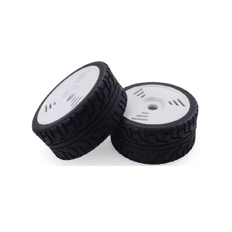 Ruedas Touring 1/8 (Rally Game) de llanta blanca – Hobbyteam Color Verde